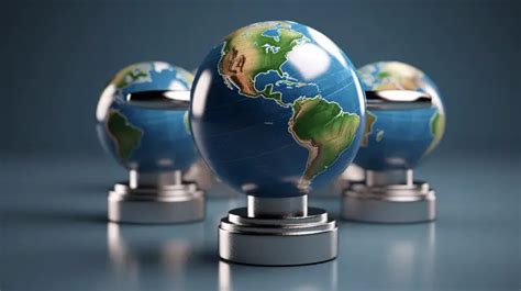 Earth Globe In 3d Render A Technology Business And Communications