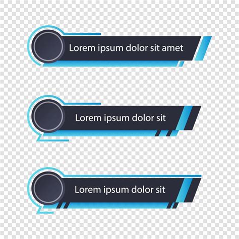 Lower Third Video Template Design In Vector 20487828 Vector Art At Vecteezy
