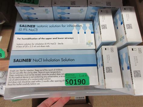 5 Boxes Of Isotonic Solution For Inhalation