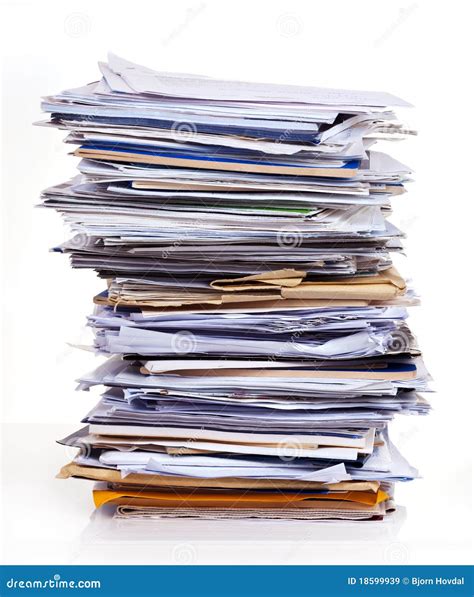 Stack Of Documents Stock Image Image Of Organize Documentation 18599939