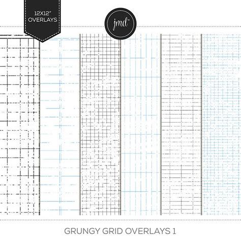 Grungy Grid Overlays 1 Digital Art