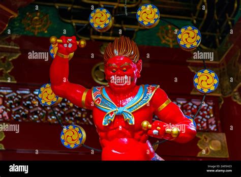 Raijin God Of Thunder Thunder God Guardian Figure Shinto Deity