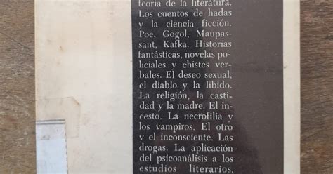 Tzvetan Todorov Introducción a la literatura fantástica