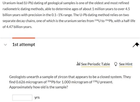 Uranium Series Dating Method