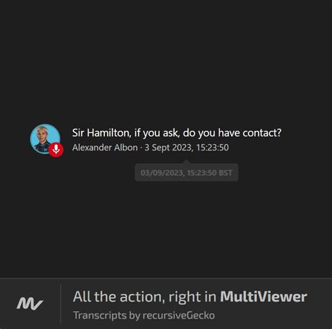 Ai Transcript Screenshot Glitches · Issue 451 · F1multiviewerissue