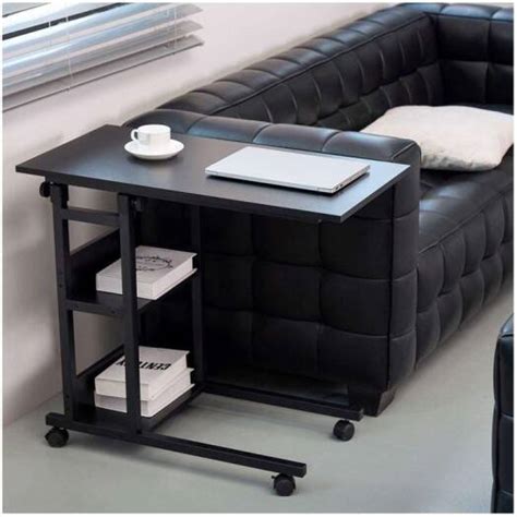ADVANLUXE Three Tier Height Adjustable C Shaped Side Table Computer