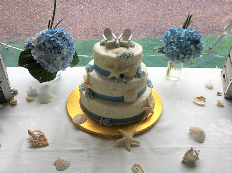 Beach Themed Wedding Cakes Brendas Cakes For All Occasions