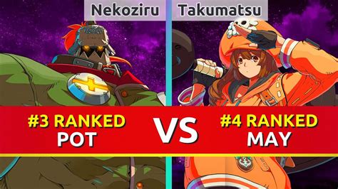 GGST Nekoziru 3 Ranked Potemkin Vs Takumatsu 4 Ranked May Guilty