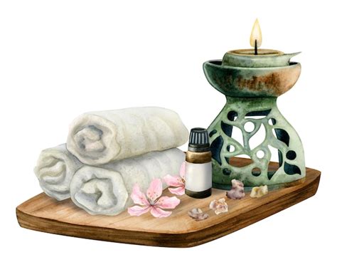Premium Photo Spa Aromatherapy Bath Accessories Aroma Lamp Scented