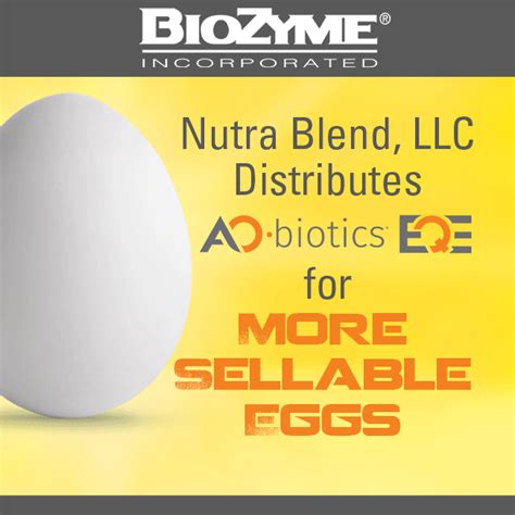 Nutra Blend Llc Distributes Ao Biotics® Eqe For More Sellable Eggs