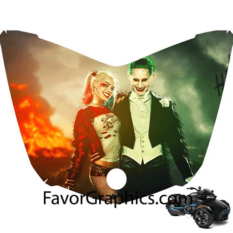 Harley Quinn Joker Vinyl Hood Wrap Decal Sticker Can Am Spyder F3