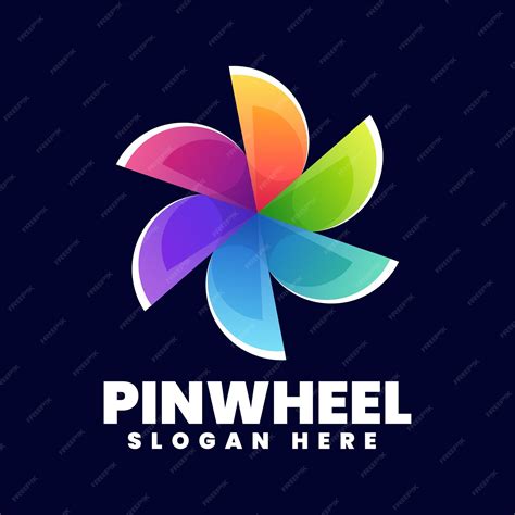 Premium Vector Vector Logo Illustration Pinwheel Gradient Colorful Style