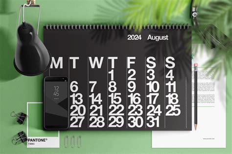 Minimalist Design Wall Calendar Etsy