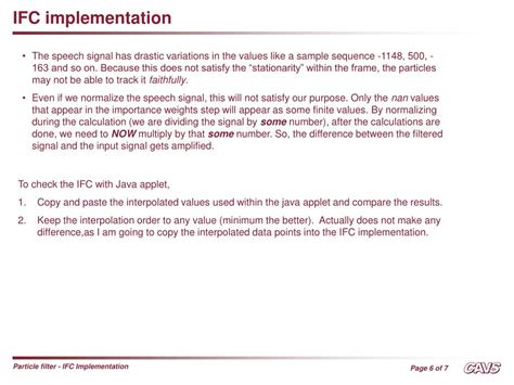 Ppt Particle Filter Ifc Implementation Powerpoint Presentation