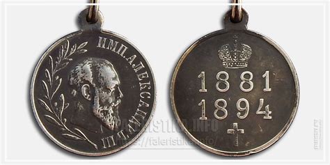 В память Императора Александра III 1881-1894 — Награды Российской Империи