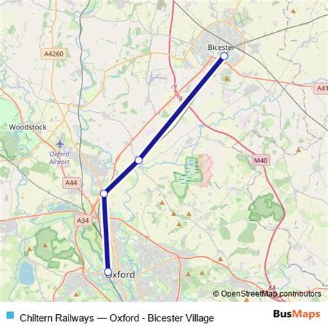 Rail Chiltern Railways Schedule And Stops In Oxford
