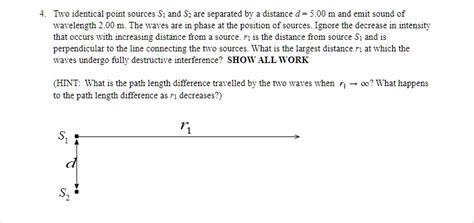 4 two identical point sources si and s2 are separated by a distance d