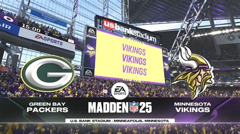 Madden Nfl 25 Green Bay Packers Vs Minnesota Vikings Ps5 Week 17