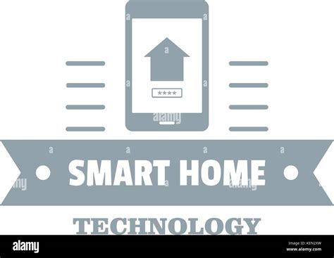 Smart Technology Logo Simple Gray Style Stock Vector Image And Art Alamy