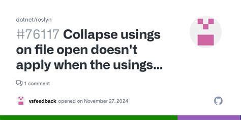 Collapse Usings On File Open Doesnt Apply When The Usings Was Manually Expanded Previously