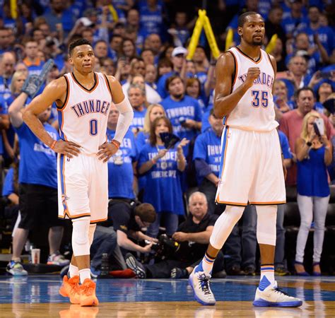 Kevin Durant Thunder Hold Off Spurs To Advance To Western Finals The
