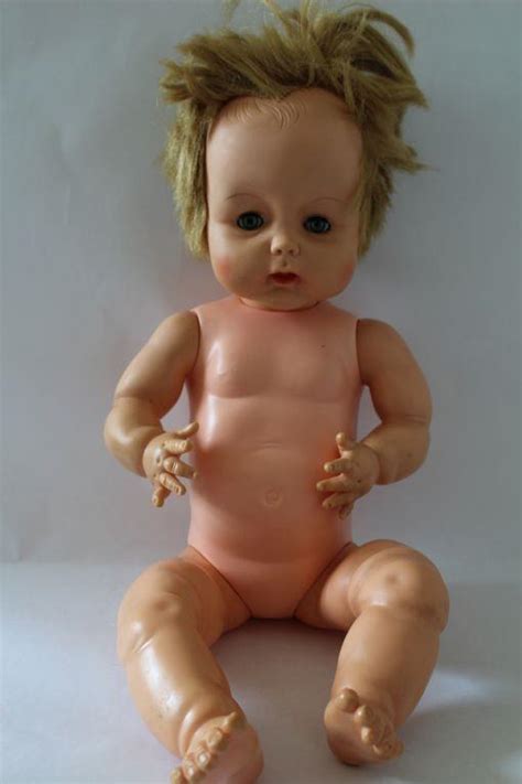 Vtg 1961 Lorrie Doll Co Rubber Plastic Body Sleepy Eyes Blonde Doll 18 X12 1956572303