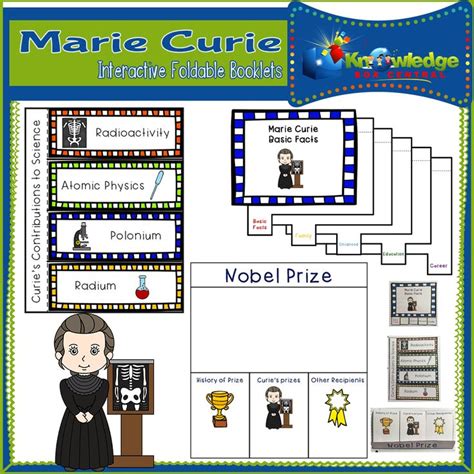 Marie Curie Interactive Foldable Booklets Interactive Marie Curie