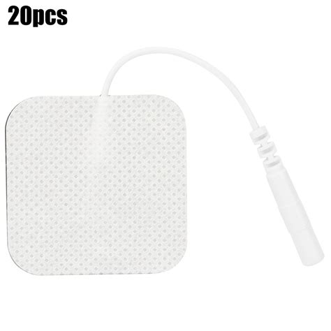 Parches De Electrodos 20 Piezas 4x4 Cm 20 Orificios Almohadilla De