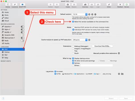 Macos How To Override The Path Of Php To Use The Mamp Path Stack