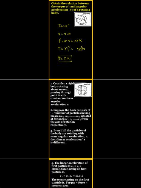 Relation Between Torque And Angular Acceleration Pdf