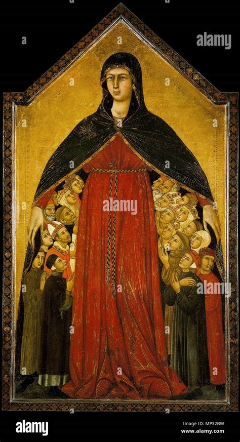 English Madonna Della Misericordia 1308 10 Pinacoteca Siena October 1308 1123 Simone