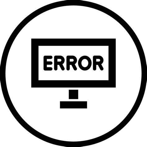 Error Icon Design Illustration 50182710 Vector Art At Vecteezy