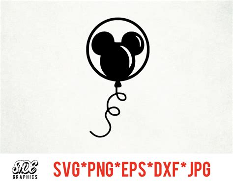 Mickey Balloon Svg