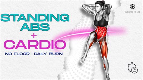 Standing Abs And Cardio Workout Burn Belly Fat Daily No Floor Youtube