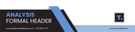 Free Analysis Formal Header Template To Edit Online