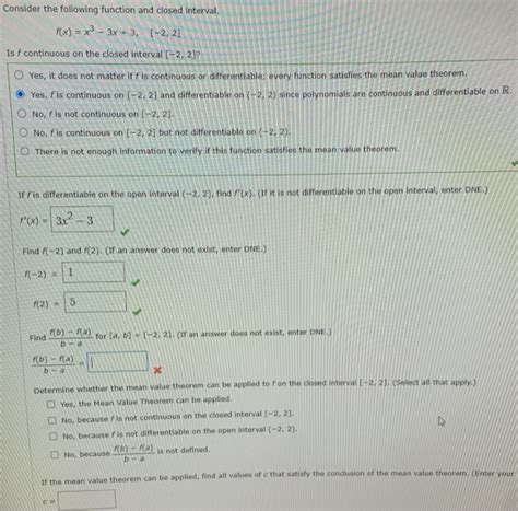 solved consider the following function and closed interval