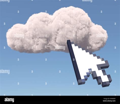 Cloud With Arrow Cursor Stock Photo Alamy