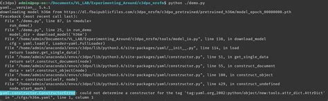 Yaml Constructor Constructorerror Issue Facebookresearch C Dpo
