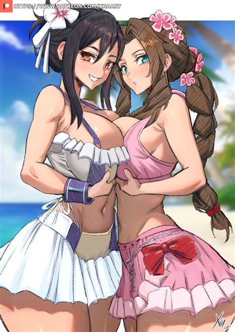 Tifa Lockhart Aerith Gainsborough Tifa Lockhart And Aerith Gainsborough Final Fantasy And