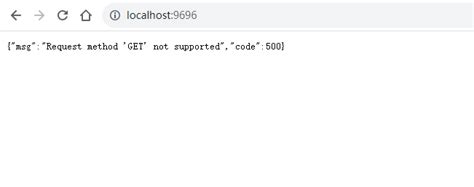 登录报错 “msg““request Method ‘get‘ Not Supported““code“500 Msg