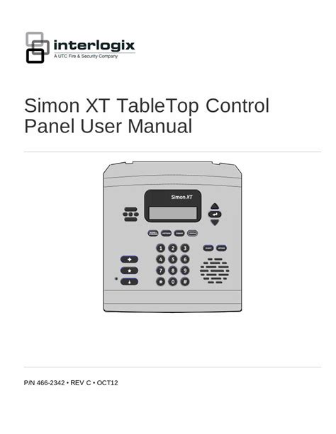 Pdf Simon Xt Tabletop Control Panel User Manual Rev · Monitoring Station And Sends Voice