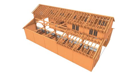 Monitor Barn 62 Ft L X 42 Ft W 3d Model By Fr Conceptual Engineering