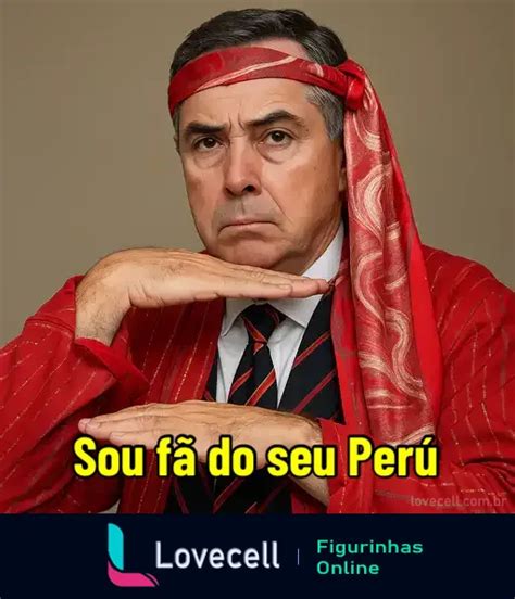 Figurinha Sou Fã Do Seu Perú Homem Sério Para Whatsapp Lovecell