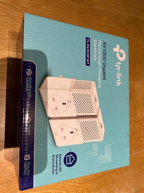TP Link AV Gigabit Passthrough Powerline Starter Kit TL PA P Computers Tech Parts
