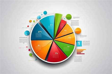 Data Analytics Statistics Pie Chart Abstract Background Stock