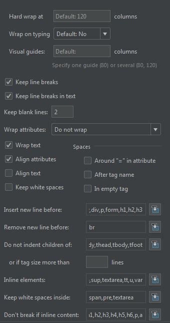 Pycharm Stop On Code Refactoring Spliting Html Tags Attributes IDEs Support IntelliJ
