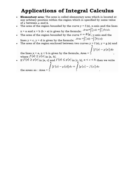 Chapter 8 Mathematics Class 12 Formula Sheet Pdf