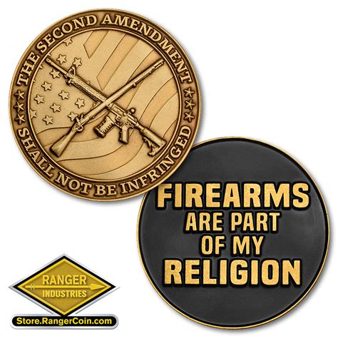 Second Amendment My Religion Ranger Coin Store
