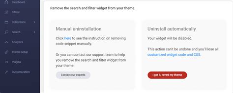 Revert Theme S Changes Automatically Sobooster Documentation