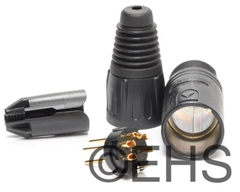 Neutrik NC5MX B Male XLR 5 Pin Black Gold Event Horizon Services